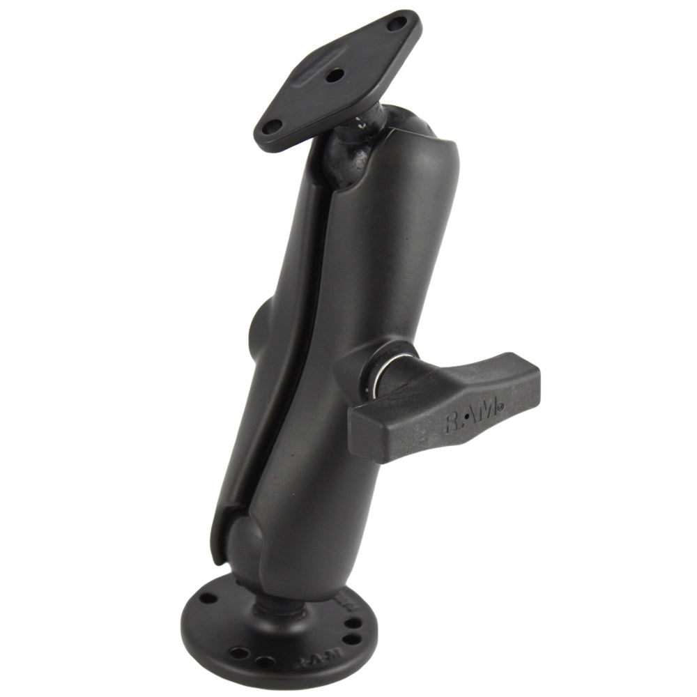 RAM Mount 15 Diameter Ball Flat Surface Mount w25 Round Base Diamond ...