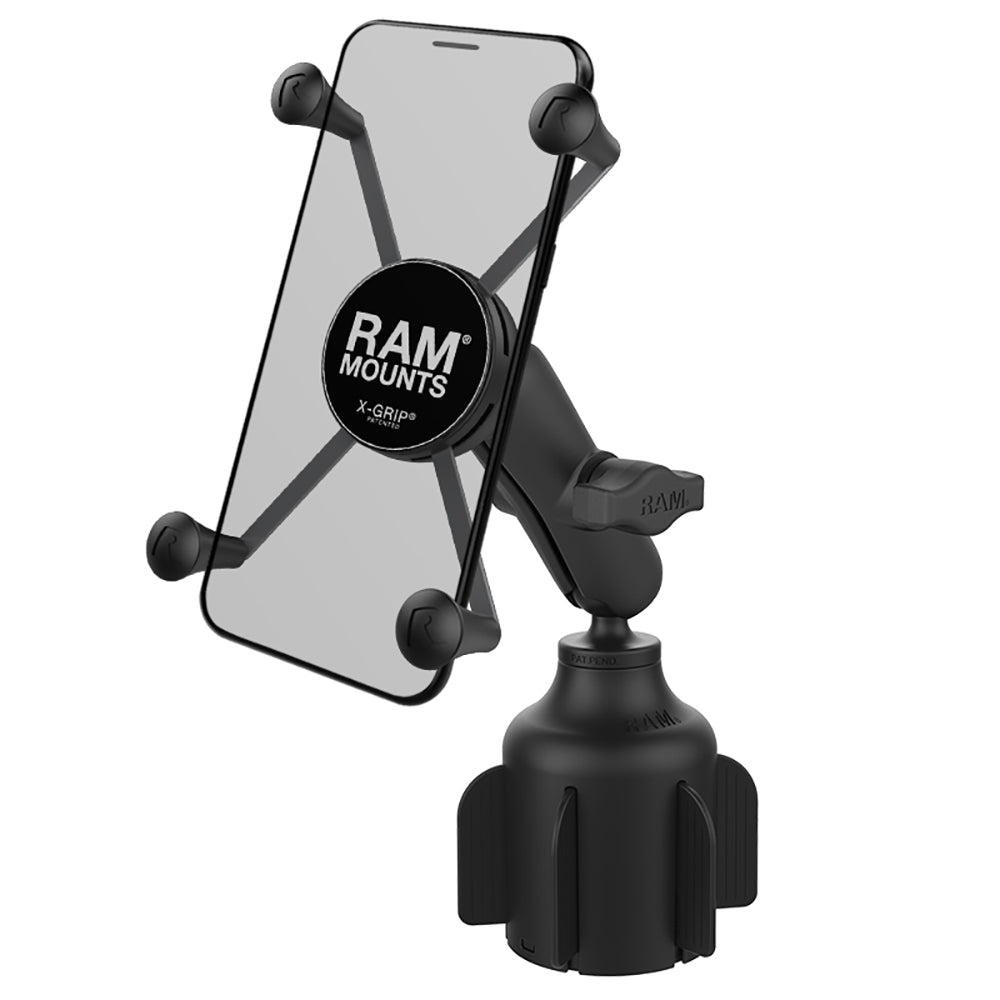 RAM Mount RAM XGrip Large Phone Mount wRAM Stubby Cup Holder Base ...